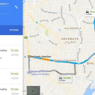 1 Google Maps Interface Giving Directions And Travel Time Google Maps Download Scientific