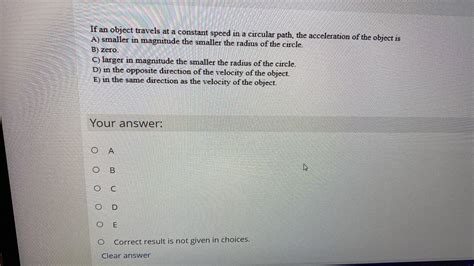 Solved If An Object Travels At A Constant Speed In A Chegg Com