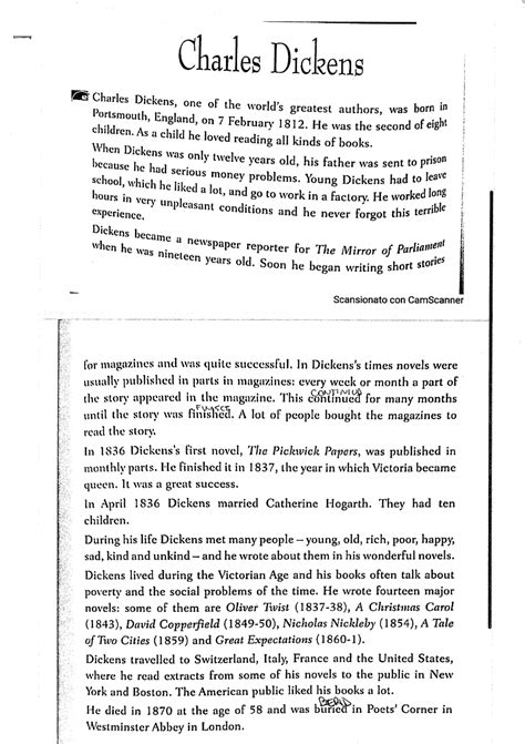 Riassunto C Dickens Docsity