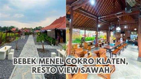 5 Fakta Bebek Menel Cokro Klaten Resto Dengan View Hamparan Sawah Dan Menu Santapan Yang Lezat