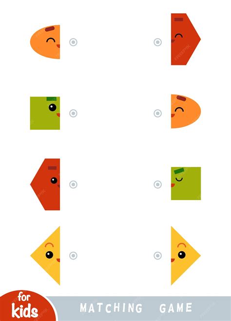 Juego De Combinación Juego Educativo Para Niños Une Las Mitades Un