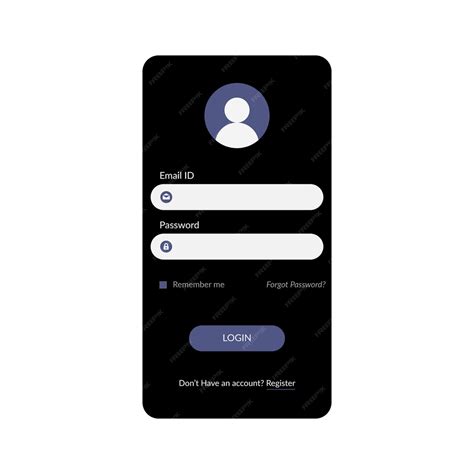 로그인 페이지 Ui 디자인 드랙 배경 프리미엄 벡터