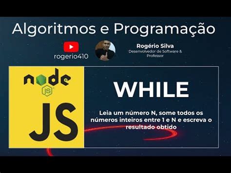 WHILE Javascript Listar e Somar números de até N YouTube