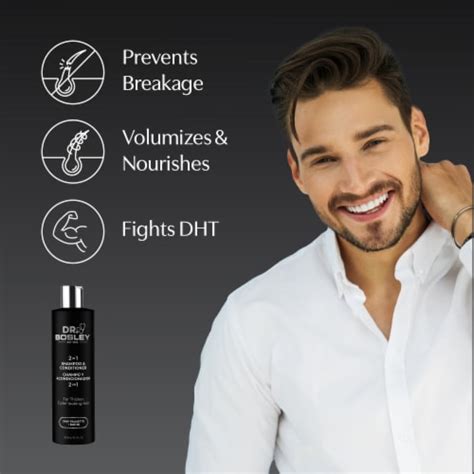 Dr Bosley Thicker Fuller Hair 2 In 1 Shampoo Conditioner 10 1 Fl Oz