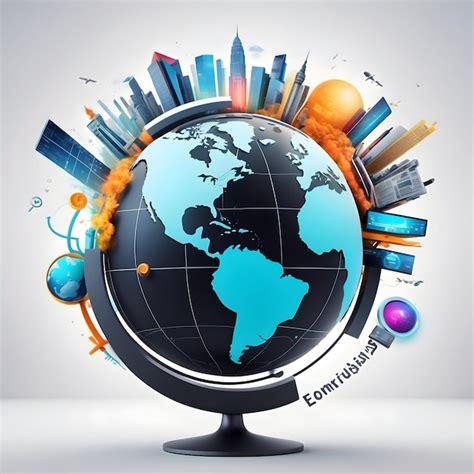 Premium Photo Symbol Of Globe With Social Connection Global
