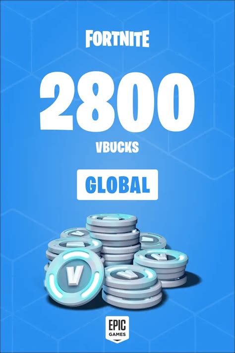 Buy Fortnite 2800 V Bucks Card Global Digital Key