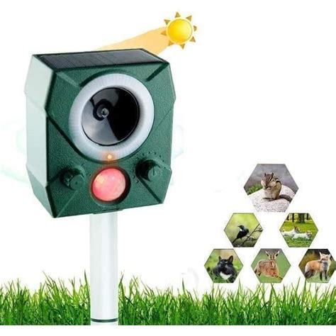 Huixin Rpulsif Taupe Solaire Ultrason Rpulsif Rechargeable Tanche Pour
