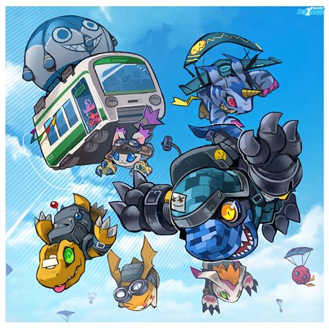 The Big Imageboard Tbib Agumon Botamon Cat Commandramon Digimon
