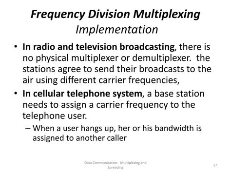 PPT Data Communication Bandwidth Utilization Multiplexing And Spreading PowerPoint