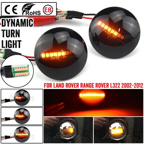 Flashing Sequential Indicator Blinker Lamp 1Pair Car LED Side Marker