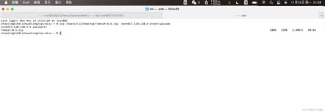Mac在linux上上传本地文件压缩包（tomcat解决方法（炒鸡详细mac将本地文件上传到linux Ssh Csdn博客