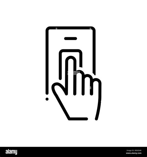 Finger Scan Icon Stock Vector Image And Art Alamy