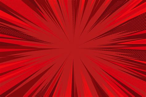 빨간 만화책 배경입니다 잡지 표지 광고 배너 웹 사이트에 대 한 팝 아트 하프 톤 스타일 배경 추상 애니메이션 배경 개념에 대한 스톡 벡터 아트 및 기타 이미지 Istock