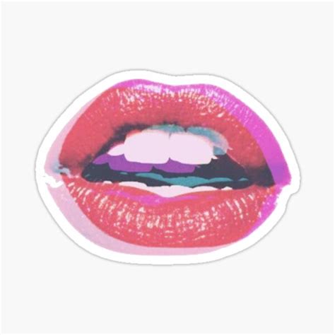 Lips Sticker For Sale By Cedougherty Redbubble