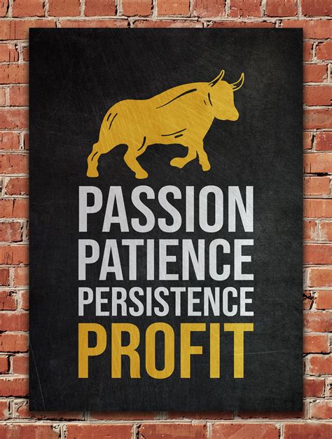 Trading Bull Profit Poster By Posterworld Displate Stock Market