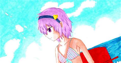 東方 さとりと海とサーフボード つるぎー（更新停止）のイラスト Pixiv