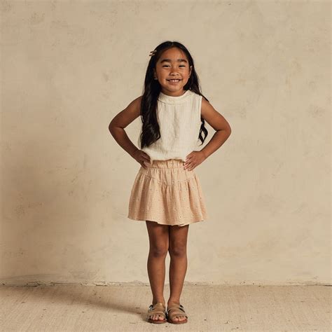 Rylee Cru Sparrow Skirt Daisy Embroidery Mini Mint