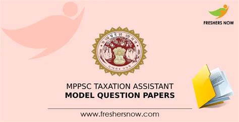 Mppsc Taxation Assistant Model Question Papers Pdf Download