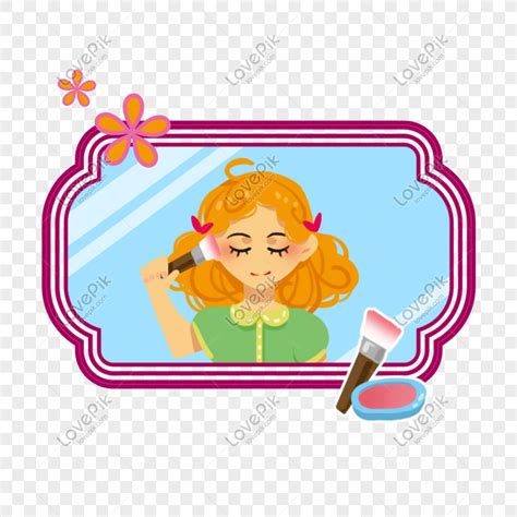 Girl Blushing Clipart