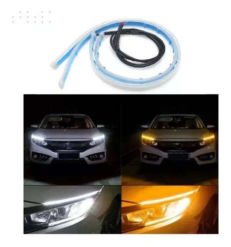 Fita Led Drl Cm Flexível Universal v Para Farol E Seta Parcelamento sem juros