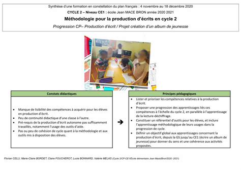 PDF CYCLE Niveau CE Méthodologie pour la production d DOKUMEN TIPS