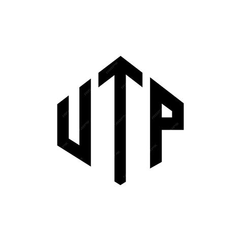 Premium Vector Utp Letter Logo Design With Polygon Shape Utp Polygon