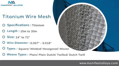 Titanium Wire Mesh Ti Grade 2 Wire Cloth Manufacturer In India