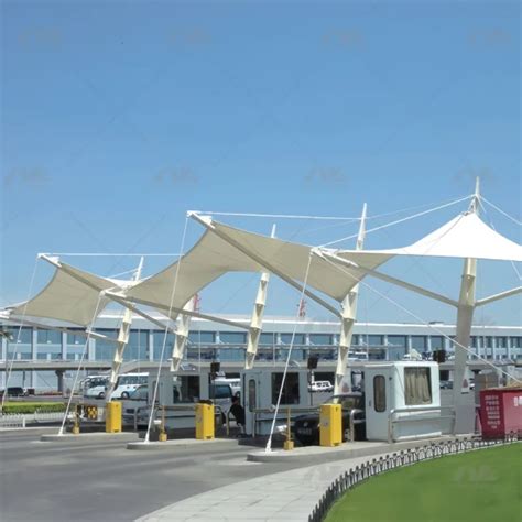 Commissioned Large Structural Steel Membrane Landscape Canopy Tensile