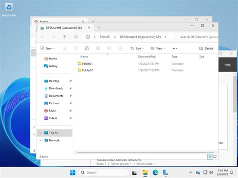 Windows Server 2025 File Server Set Folders To Dfs Namespace