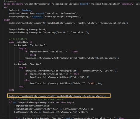 Event Request Codeunit 6501 Item Tracking Data Collection Procedure