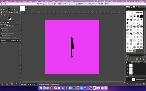 Trying To Use Select By Color Tool But When I Click On Things They Turn Purple And The Bottom
