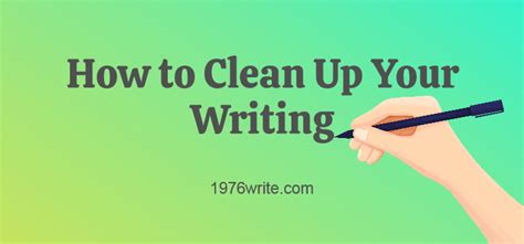 1976write How To Clean Up Your Writing