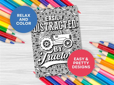 Easily Distracted By Tractors Graphic By Designscape Arts · Creative