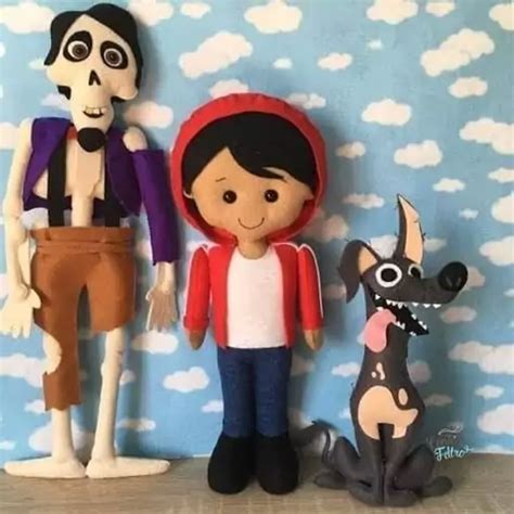 خرید و قیمت عروسک نمدی انیمیشن کوکو طرح Coco مجموعه سه عددی از غرفه هنرسا2