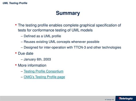 Ppt Graphical Testing With Uml The Uml Testing Profile Powerpoint Presentation Id2935506