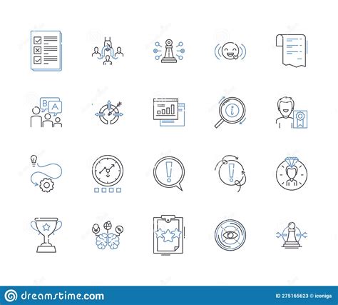 Corporation Progress Line Icons Collection Business Expansion Company Development Enterprise