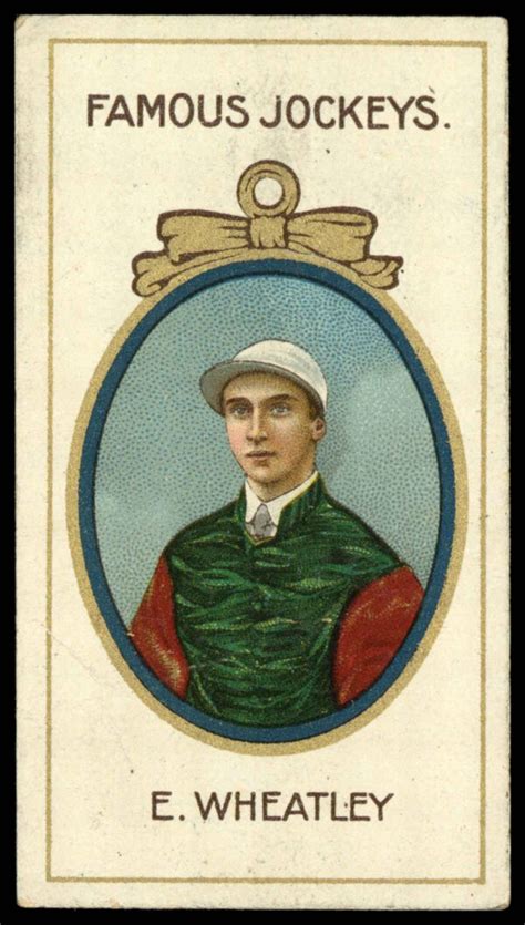 Taddy And Co ‘famous Jockeys Brown Letterpress 24 E Wheatley 1905 Cardhawk