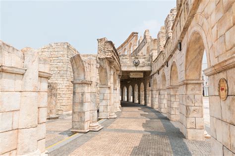 마카오 어부의 부두 08 2015 년 마카오에서 로마 원형 극장의 유적 내부 건축에 대한 스톡 사진 및 기타 이미지 건축 건축물 고대의 Istock