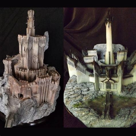 Magníficos Dioramas De Minas Morgul Y Cirith Ungol El Anillo Único