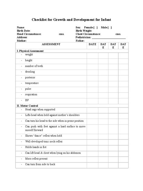 Growth And Development Assessment Tool Pdf