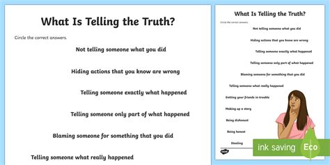 Dyslexic What Is Telling The Truth Worksheet Teacher Made