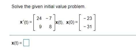 Solved Please Solve This Differential Equations Problem Chegg