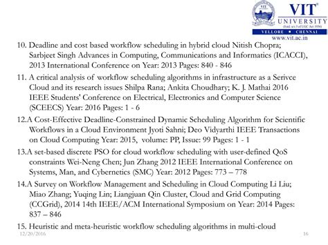 An Optimized Scientific Workflow Scheduling In Cloud Computing Pptx Cloud Computing Internet