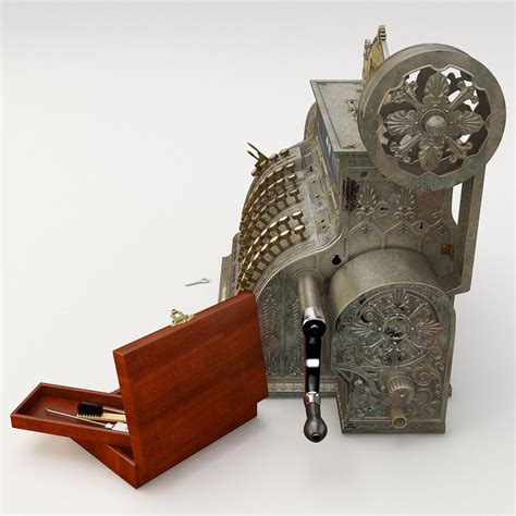 오래된 금전 등록기 1904 3d 모델 149 3ds Obj C4d Ma Max Free3d