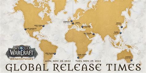 WoW Dragonflight S Global Release Schedule