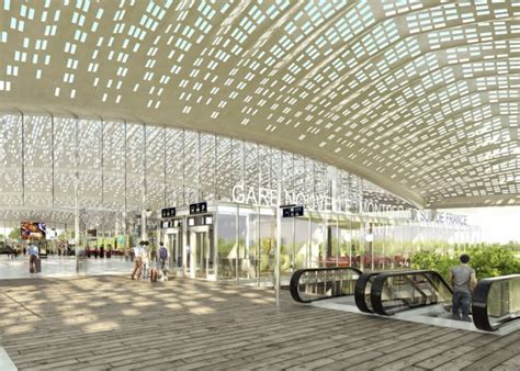 Marc Mimram Designs Pleated Roof For Montpelliers New Tgv Station