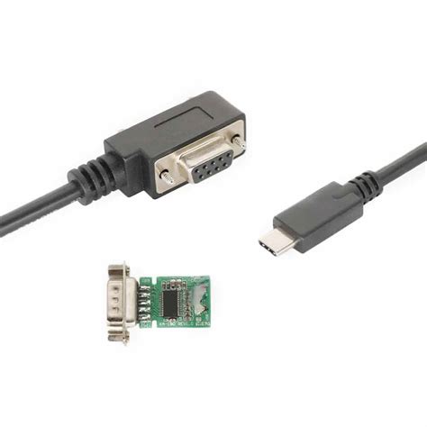 RS232 DB9 To USB 3 1 C Serial Cable D Sub 9pin Female Right Angled To Type C Straight Male