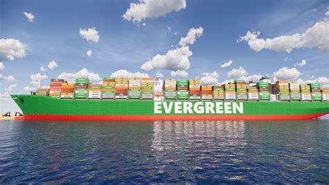 Ever Given Evergreen Container Ship 3d Model Cgtrader