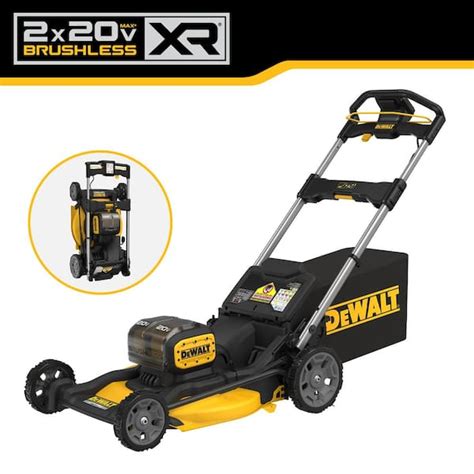 DEWALT 20V MAX 21 In Brushless Cordless Battery Powered Push Lawn Mower Kit With 2 10 Ah