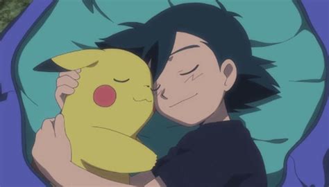 Pikachu And Ash Hug